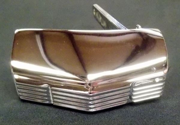 0A-7043539-B 1950 Ford chrome trunk deck boot lid handle center new