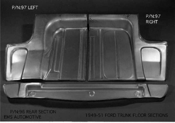 1949 1950 1951 Ford Rear Trunk Floor Rust Repair Patch Panel