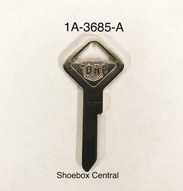 1A-3685-A 1951 Ford Door and Ignition Key Blank