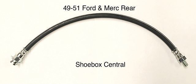 8A-2078-A 1949 1950 1951 ford rear brake hose flexible rubber line