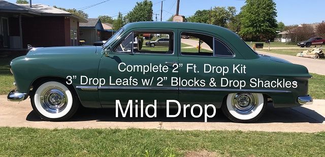1949 1950 1951 1952 1953 Ford Complete Front 2" Drop Kit