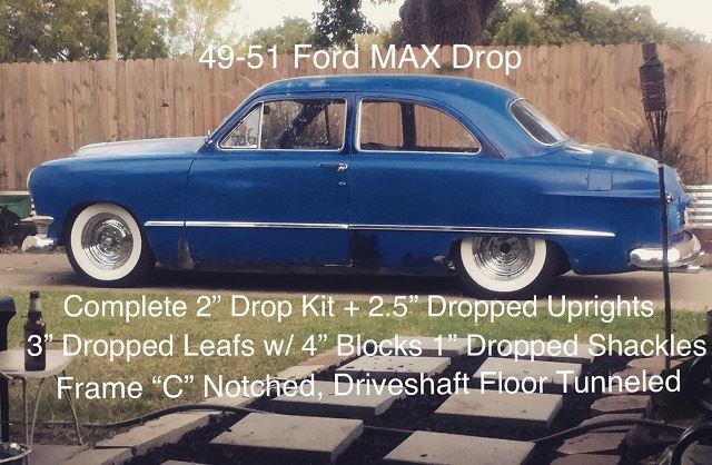 1949 1950 1951 1952 1953 Ford Complete Front 2" Drop Kit