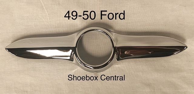 8A-9273-CC 1949 1950 ford chrome clock trim bezel