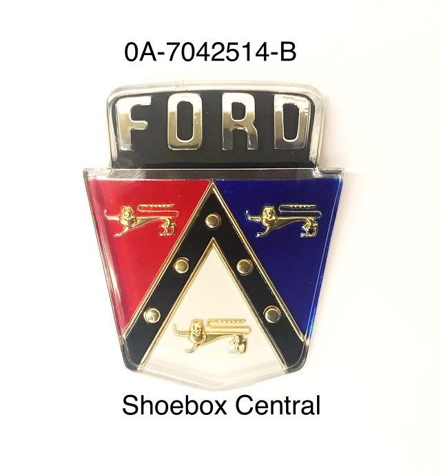 0A-16000-KIT 1950 1951 Ford Hood Bonnet Trunk Deck Boot Lid Emblem Kit ...