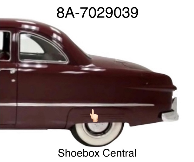 8A-7020000-SET 1949 1950 Ford Tudor Coupe Convertible Exterior Door ...