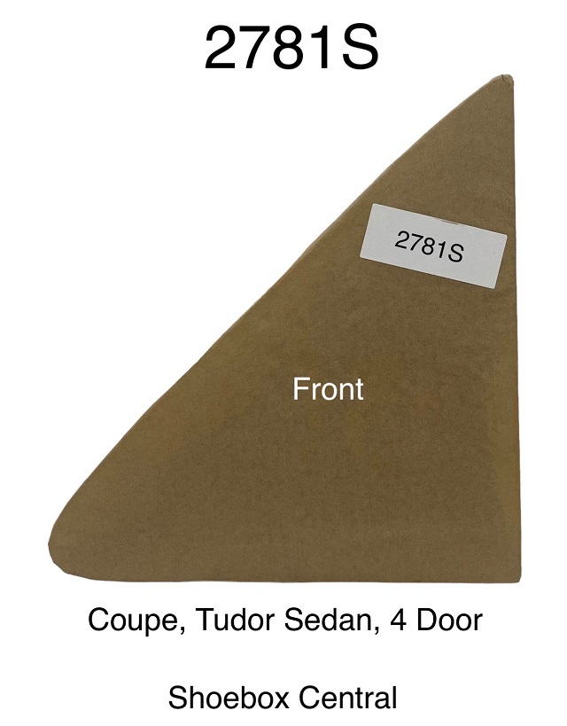 2781S 1949 1950 1951 Ford Closed Car Front Vent Wing Window Glass