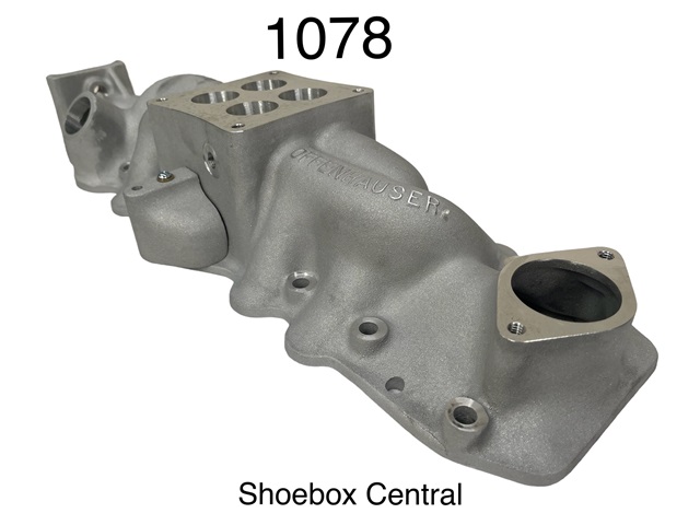 1078 Offenhauser Ford Flathead V8 Four 4 Barrel Aluminum Intake Manifold